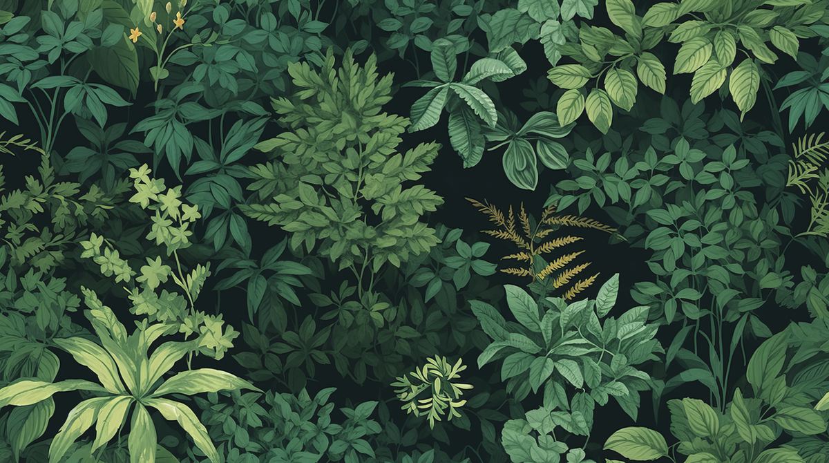 Botanical Jungle Wallpaper