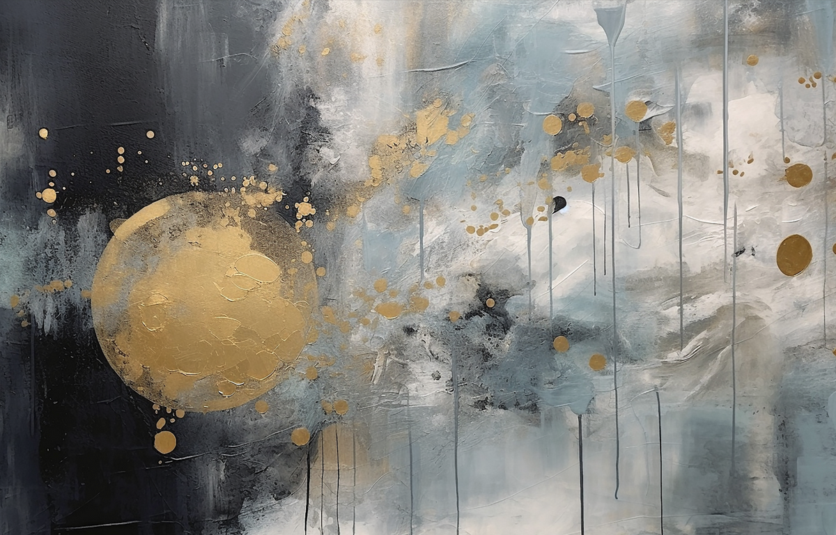 Celestial Drift Abstract Wallpaper